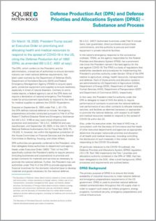 Defense Production Act (DPA) and Defense Priorities and Allocations ...